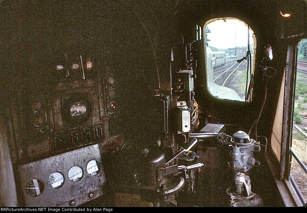 Cab view of NJT GG1 4883